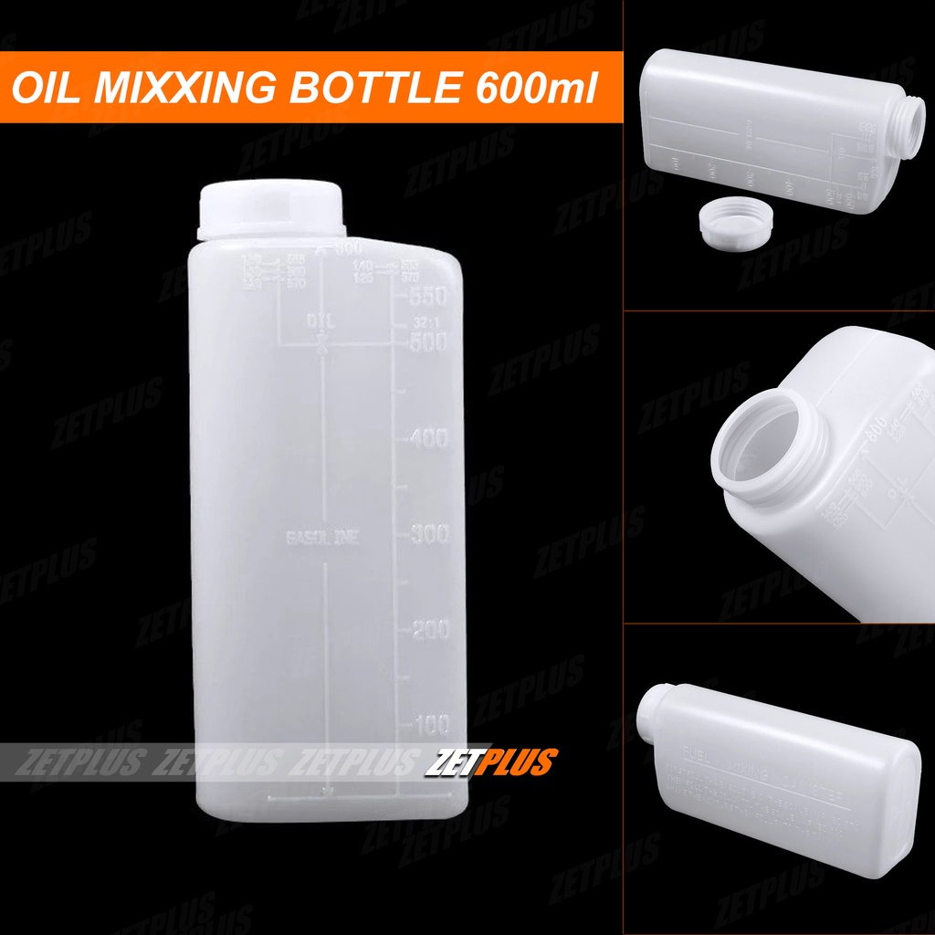 Jual BOTOL MIX OLI SAMPING 2 TAK (600ml) /Tempat bensin campur/wadah ...