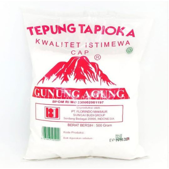 Jual Tepung Tapioka Gunung Agung | Tepung tapioka 500gr | Shopee Indonesia