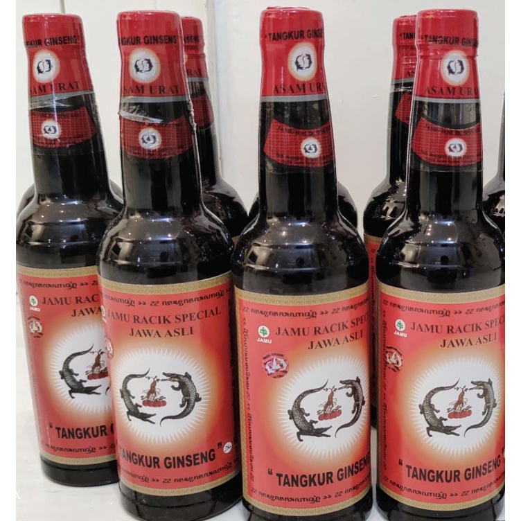 Jual jamu tangkur gingseng asam urat original PER DUS (12 BOTOL ...