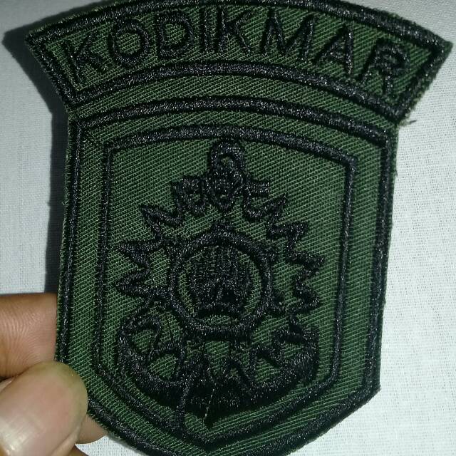Jual bordir nama logo kodik mar seragam tni Al/marinir | Shopee Indonesia