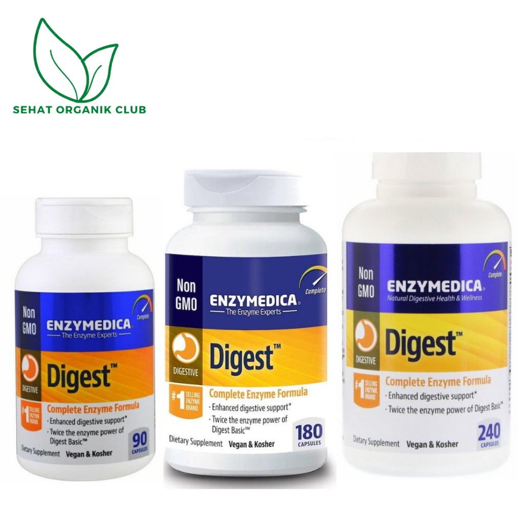 Jual Enzymedica Digest Complete Enzyme Formula 240 Caps ; Digest Complete 180 Caps ; Digest ...