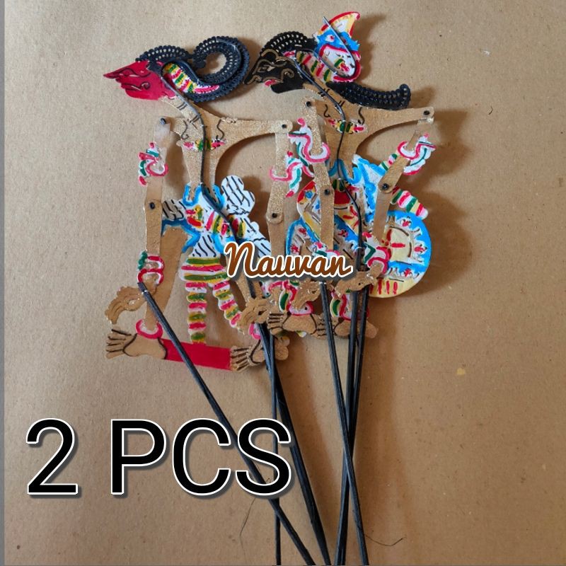 Jual Wayang Kulit Asli 30cm isi 2 pcs / Wayang Kidangan / Wayang Mainan ...