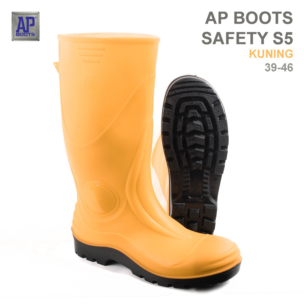 Jual AP Boots Safety S5 - Sepatu Boot Safety PVC | Shopee Indonesia