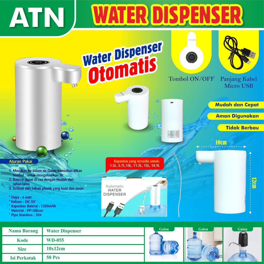 Jual BAGUS DAN MURAH DISPENSER MINI POMPA GALON ELEKTRIK / DISPENSER ...