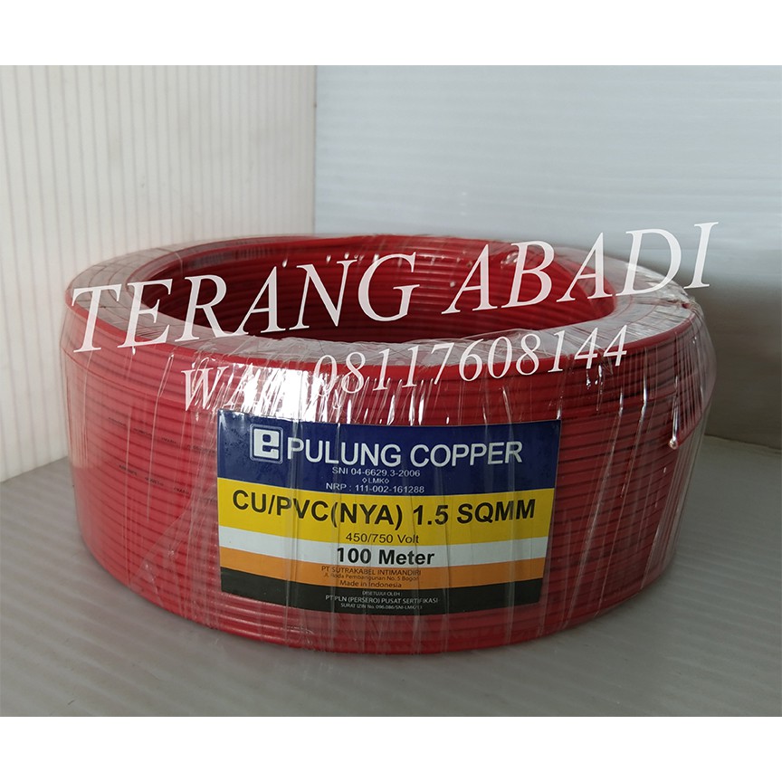 Jual Kabel Pulung NYA 1,5MM Panjang 100M | Shopee Indonesia