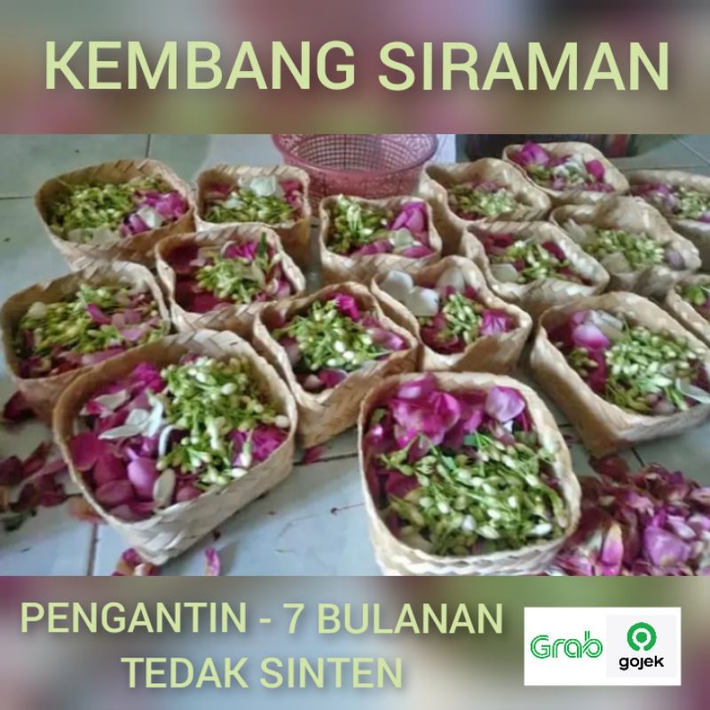 Jual kembang mandi siraman pengantin tujuh bulanan tedak sinten bunga ...