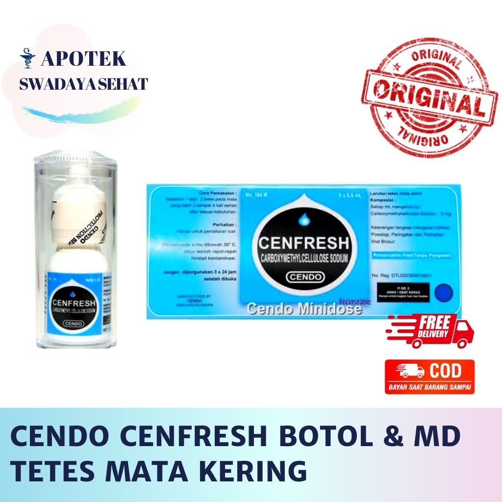Jual CENDO CENFRESH 15 ML Tetes Mata Botol & Mini Dose MD - Cairan Mata ...