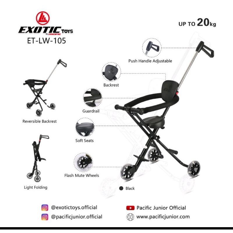 Jual Magic Stroller Exotic LW 105 Baby Stroler LW105 | Shopee Indonesia