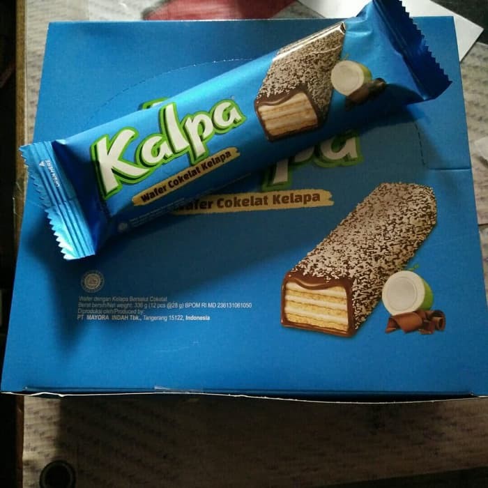 Jual Wafer Kalpa Coklat Kelapa (Mayora) 1 Pak isi 12Pcs | Shopee Indonesia