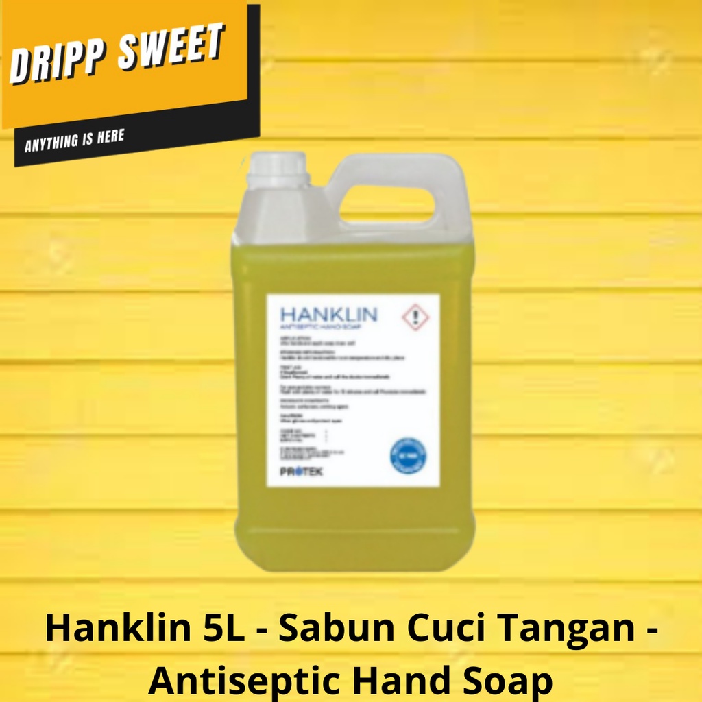 Jual Hanklin 5L - Sabun Cuci Tangan - Antiseptic Hand Soap | Shopee ...