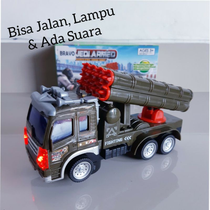 Jual Mainan Truk Misil Militer Bump Go Edukatif - Mobil Rudal Baterai ...