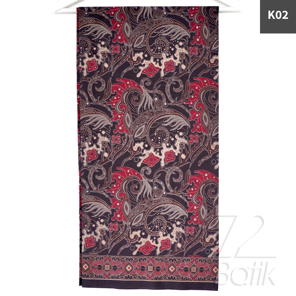 Jual KAIN BATIK PREMIUM Bahan Katun Motif Cakar Warna Hitam Earthy ...
