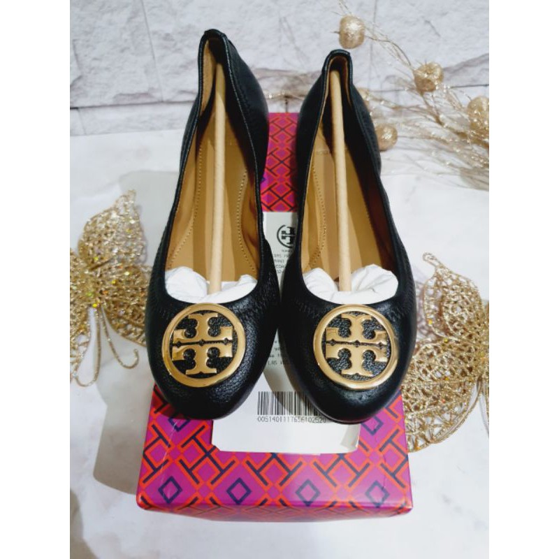 Jual Sepatu tory burch Benton black original | Shopee Indonesia