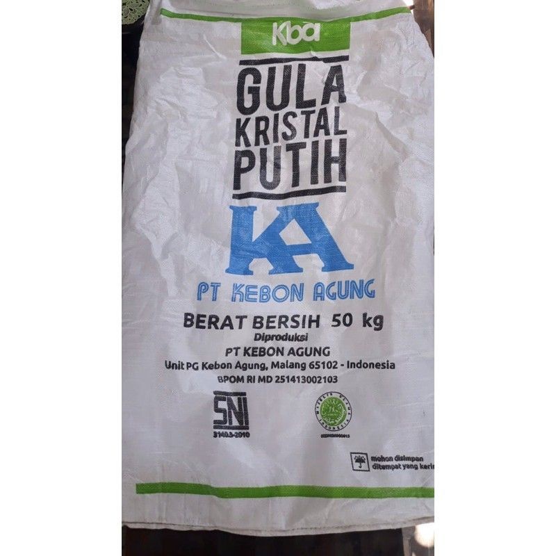 Jual Gula Pasir / Gula Kristal Putih Asli Kebon Agung Kemasan Repack 1 ...