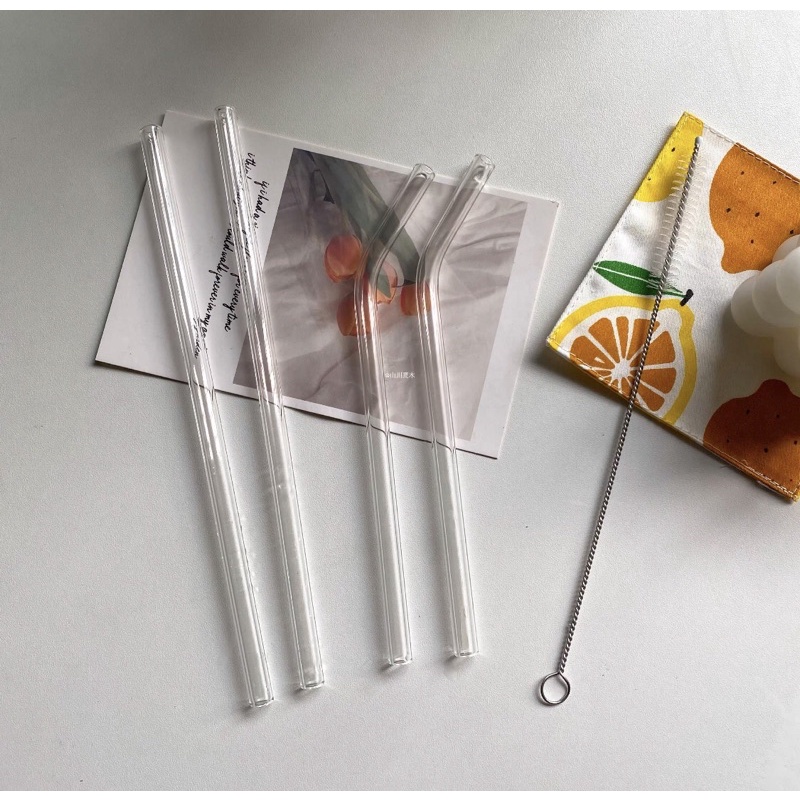 Jual SEDOTAN KACA STAINLESS | Sedotan Matcha Kopi Teh |Glass Straw ...