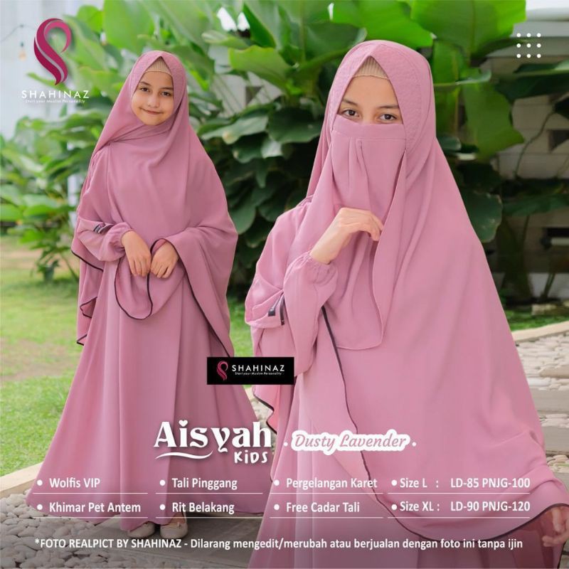 Jual Aisyah Kids By SHAHINAZ | Gamis Kids | Gamis Teen | Syar'i Set ...