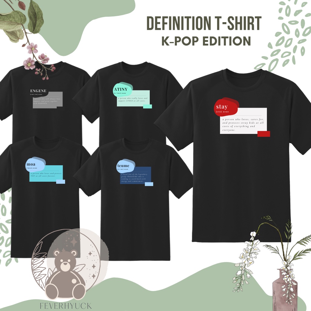 Jual K-Pop Definition T-Shirt Ver. 2 (Stray Kids, ATEEZ, TXT, Treasure ...