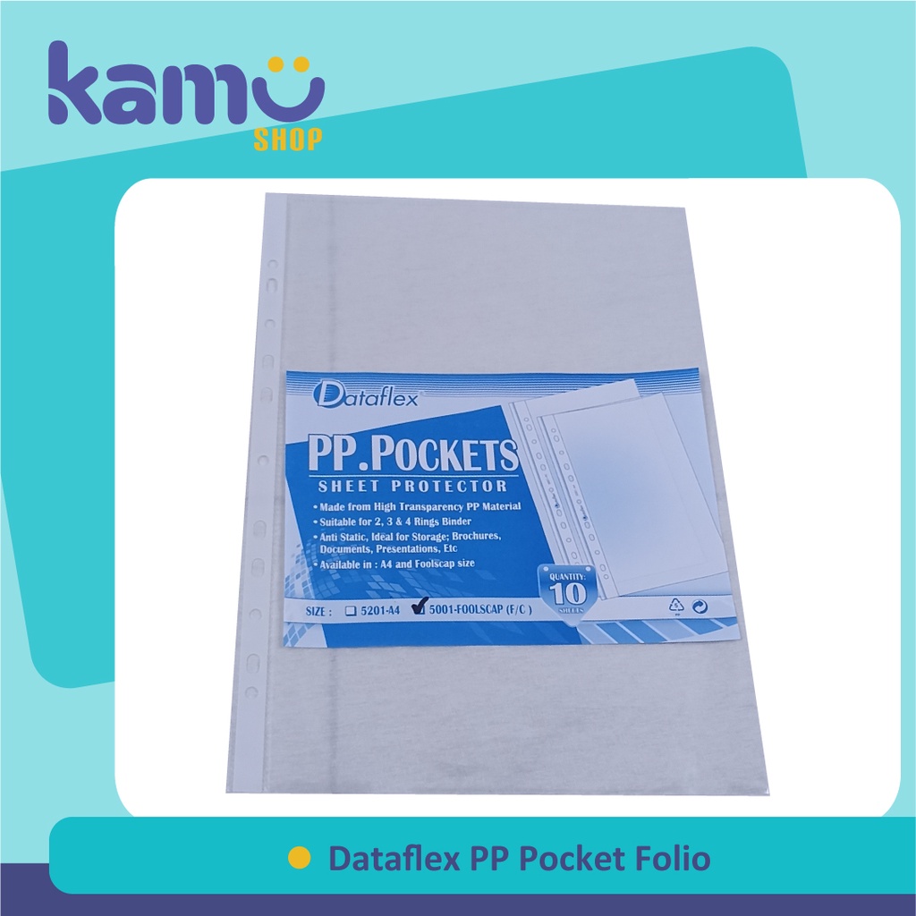 Jual Dataflex Sheet Protector / PP Pockets Folio Isi 10 Lembar DF - 742 ...