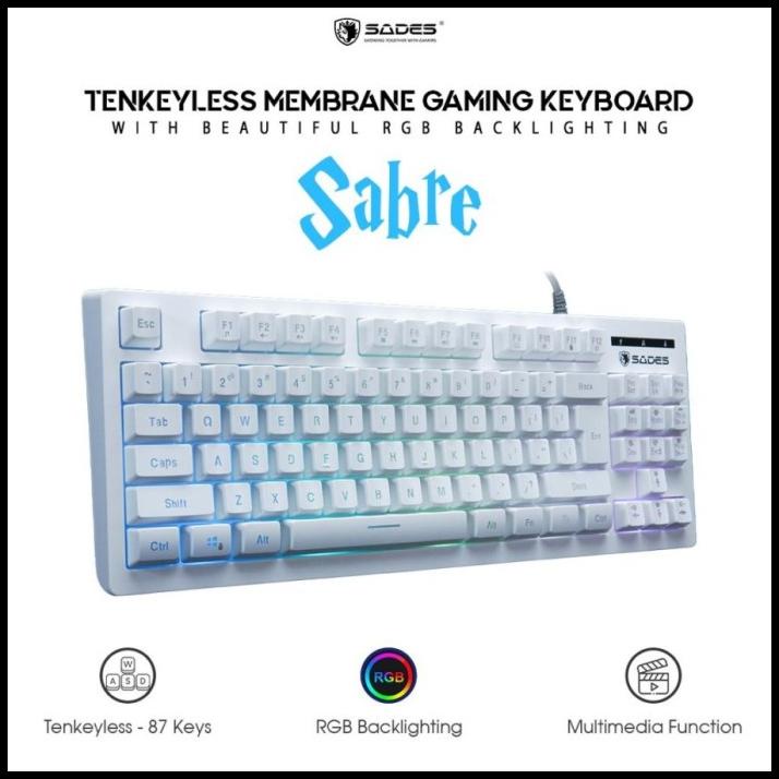 Jual Sades Sabre Tkl Rgb Gaming Keyboard | Shopee Indonesia