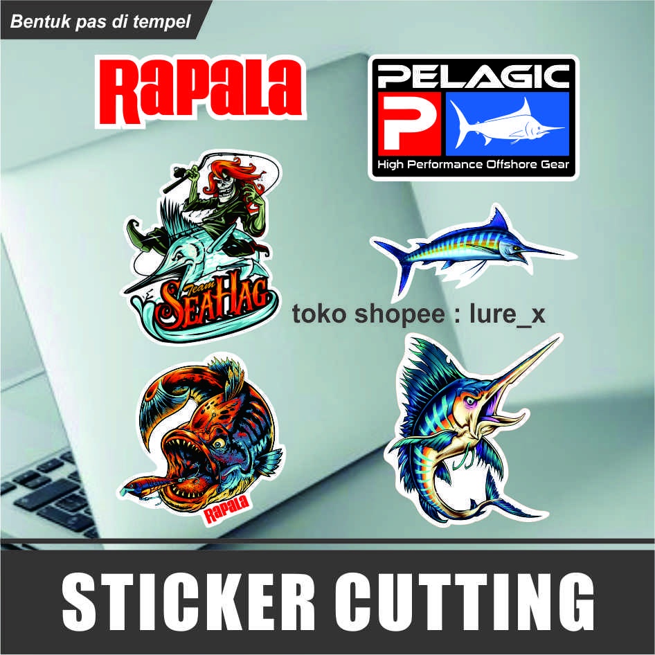 Jual Sticker Mancing Pelagic Gambar Marlin | Stiker Brand Logo Pancing ...
