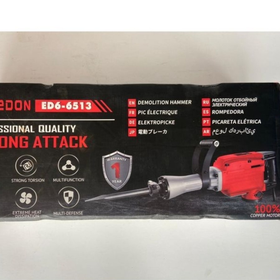 Jual Mesin Bobok Beton Demolition Hammer Jack Hammer EDON ED6-6513 | Shopee Indonesia