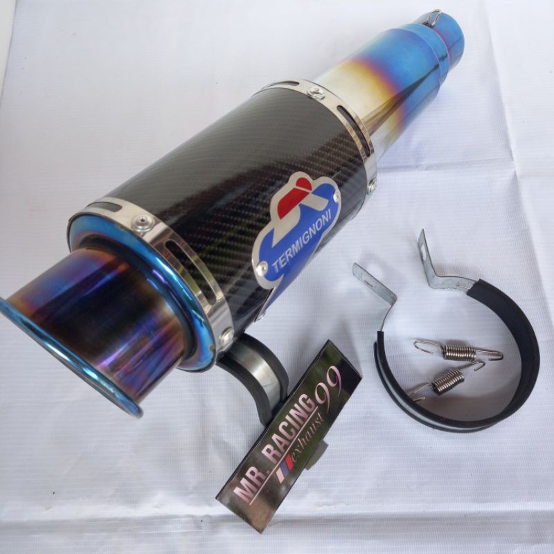 Jual Knalpot Racing Termignoni Carbon Blue Ninja250fi Ninja250 CBR250RR ...