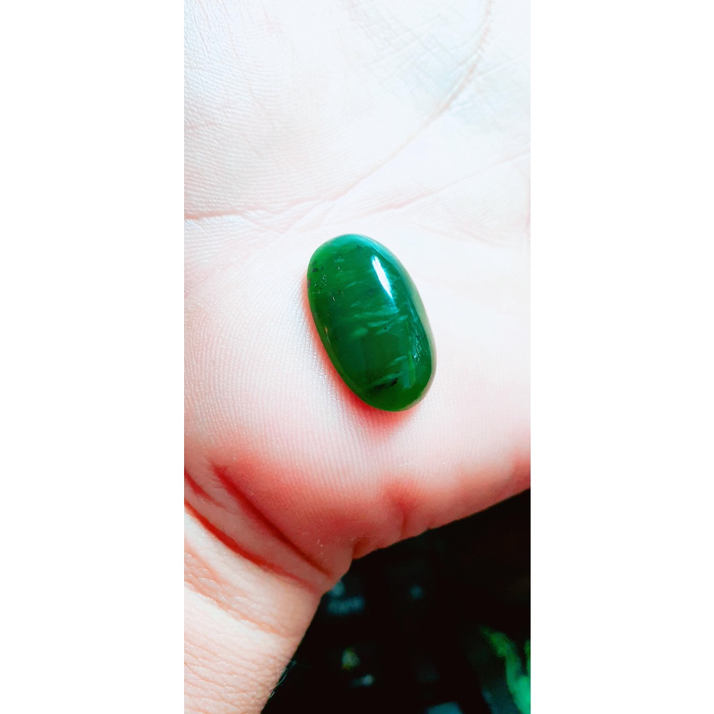 Jual BATU CINCIN GIOK NEPHRITE JADE HIJAU TUA KD2744 | Shopee Indonesia
