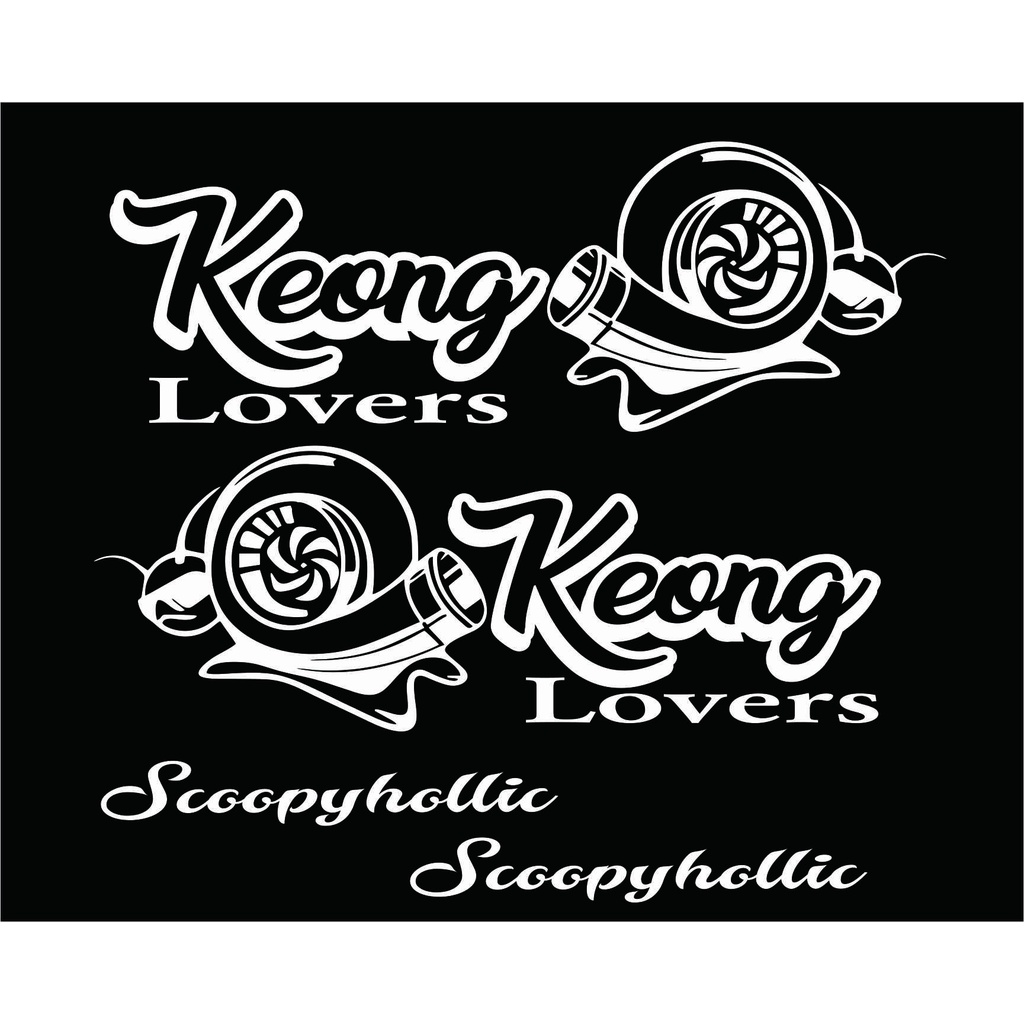 Jual STICKER SCOOPY KEONG LOVERS CUTTING STICKER STRIPING CUTTING ...