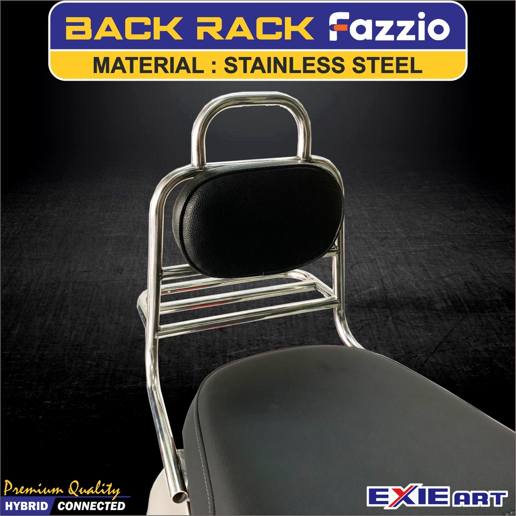 Jual RAK BELAKANG STAINLESS - FRONT RACK YAMAHA FAZZIO | Shopee Indonesia