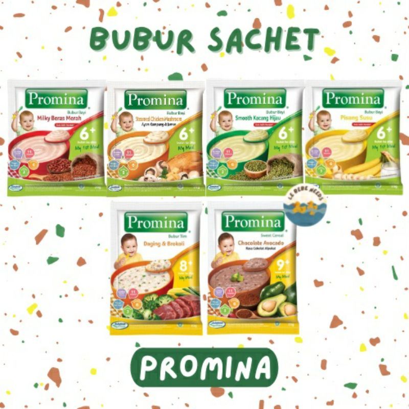 Jual BUBUR BAYI 6 BULAN PROMINA SACHET BUBUR TIM 8 BULAN | Shopee Indonesia