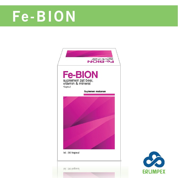 Jual Fe-Bion Suplemen Zat Besi, Vitamin & Mineral untuk Anemia dan ...