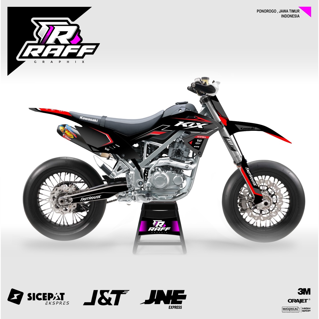 Jual Decal Sticker Motor Cross KLX 150 BF Fullbody-Dekal Stiker KLX BF ...