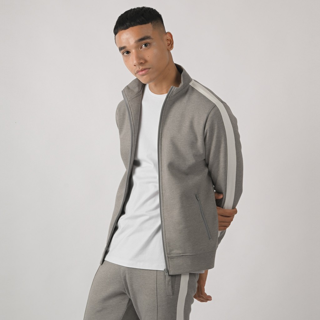 Jual Prepp Studio Tweed Tracktop Grey | Shopee Indonesia