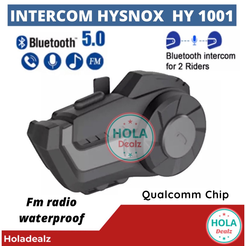 Jual HYSNOX HY 1001 BLUETOOTH HELM INTERCOM HYSNOX HY-1001 TYPE C FM ...