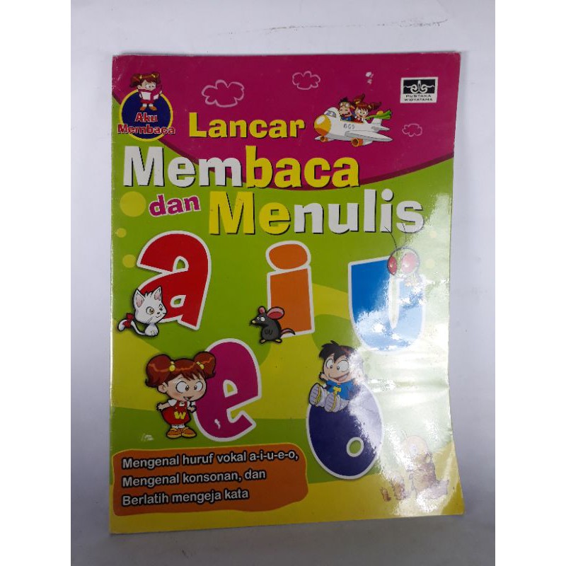 Jual Lancar Membaca dan Menulis a i u e o - mengenal huruf vocal ...
