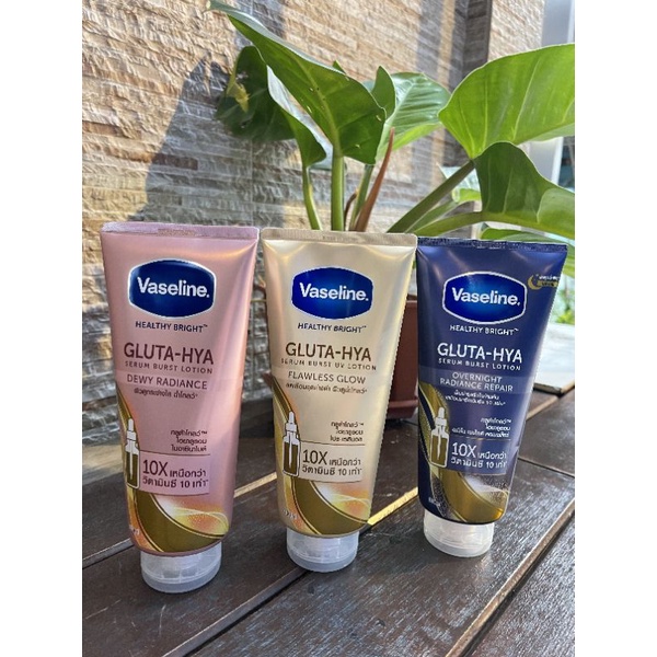 Jual Vaseline Gluta-Hya Glua Hya 300 dan 330 ml 10X Serum Vitamin C Hand Body Cream Handbody ...
