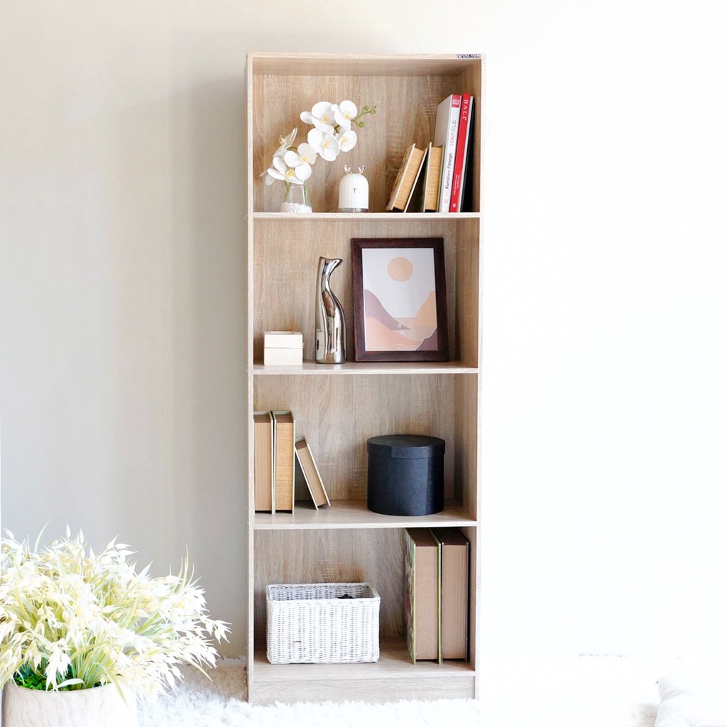 Jual Rak Buku 4 Susun | Rak Pajangan RB 600 | Shopee Indonesia