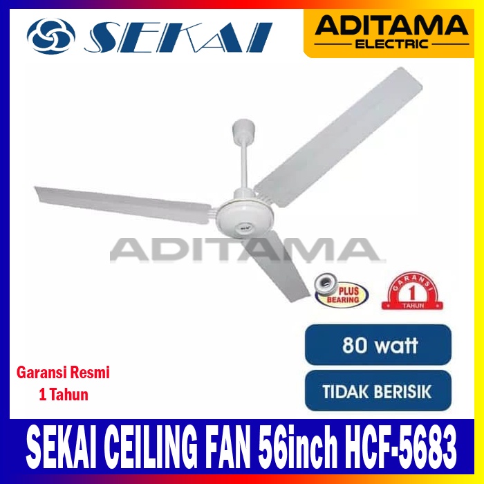 Jual SEKAI CEILING FAN 56"inch HCF-5683/ KIPAS ANGIN LANGIT-LANGIT ...