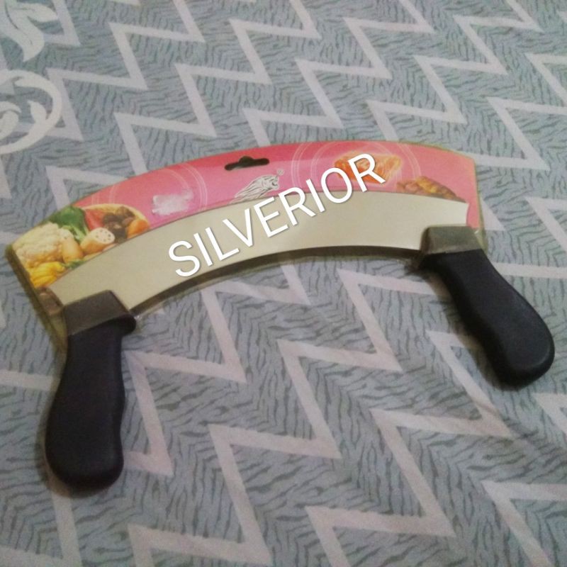 Jual Pisau Potong Belah Roti Cincang Cacah Daging Lengkung Setengah ...