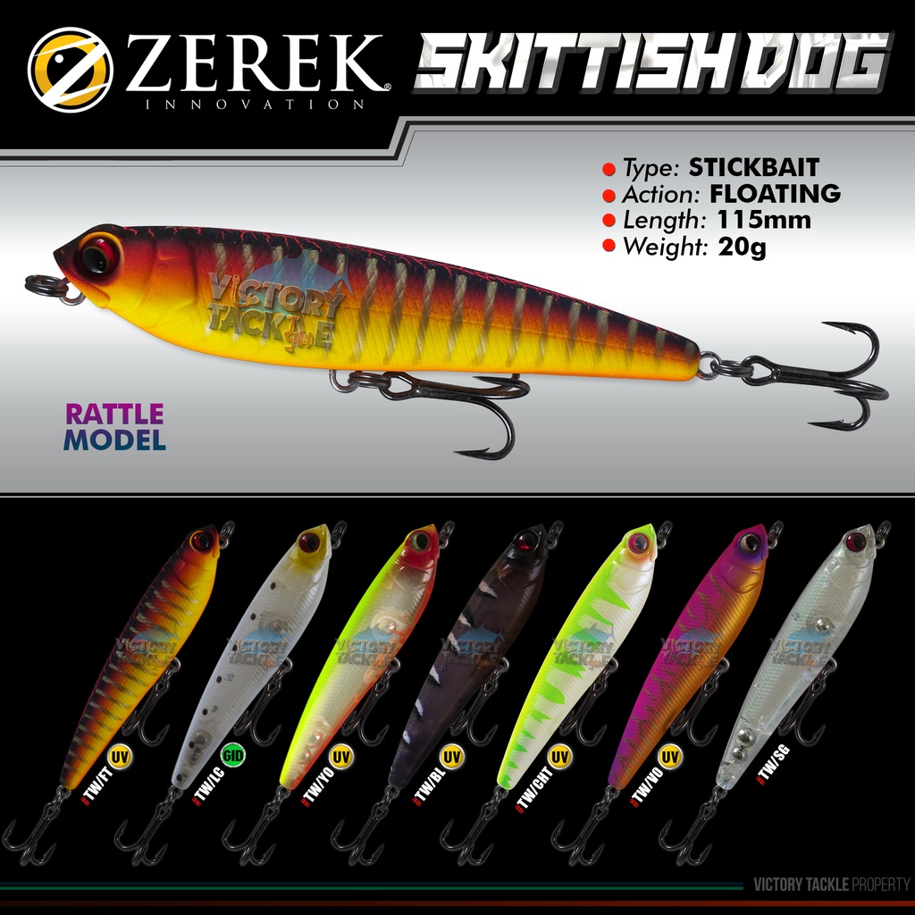 Jual UMPAN PANCING Lure ZEREK INNOVATION ORIGIN SERIES SKITTISH DOG TOP ...