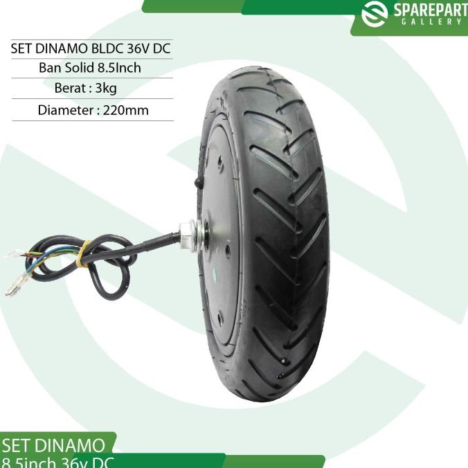 Jual Dinamo Bldc 8.5Inch 36V Dc With Tire Skuter Listrik Otoped Motor ...