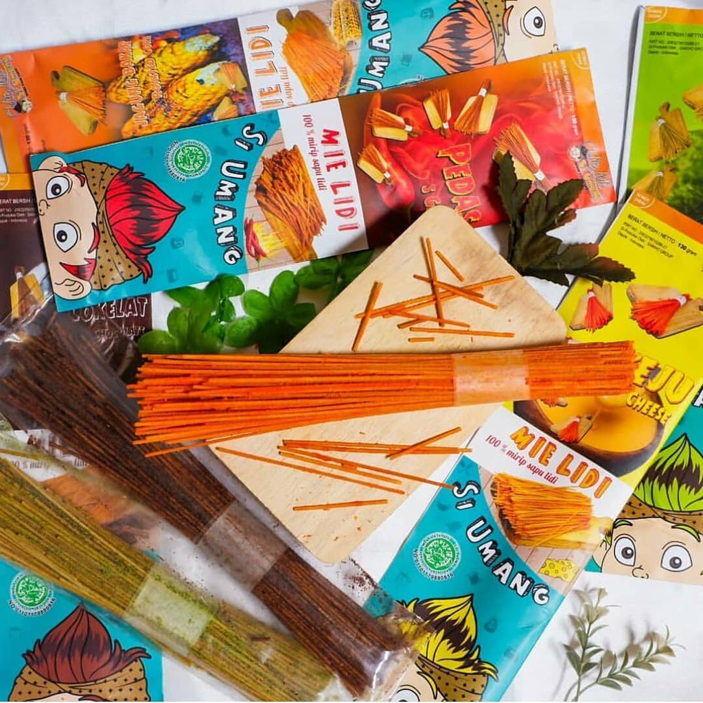 Jual SI UMANG MIE LIDI / Snack Lidi Lidian Renyah Dengan Bumbu Yang ...
