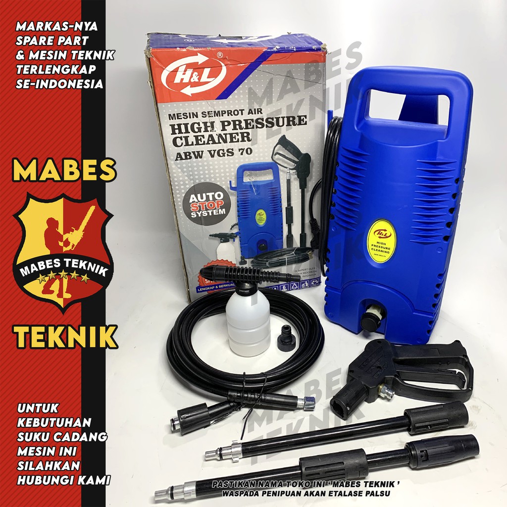 Jual H&L VGS70 / HNL / HL VGS 70 - JET CLEANER HIGH PRESSURE - STEAM ...