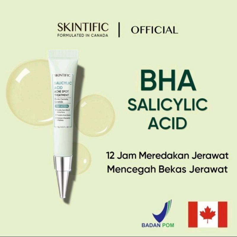 Jual Skintific Salicylic Acid BHA Acne Spot Treatment 10 gr | Shopee ...