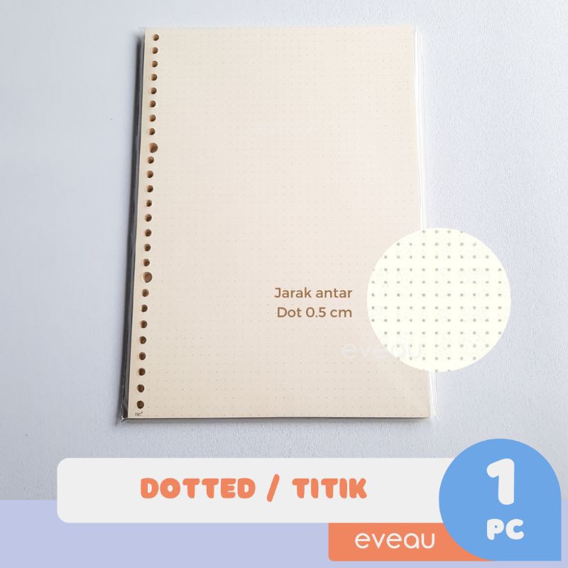 Jual Loose Leaf B5 50 lembar 80 gsm Kertas Isi Binder Warna Putih Gading | Motif Plain Grid ...