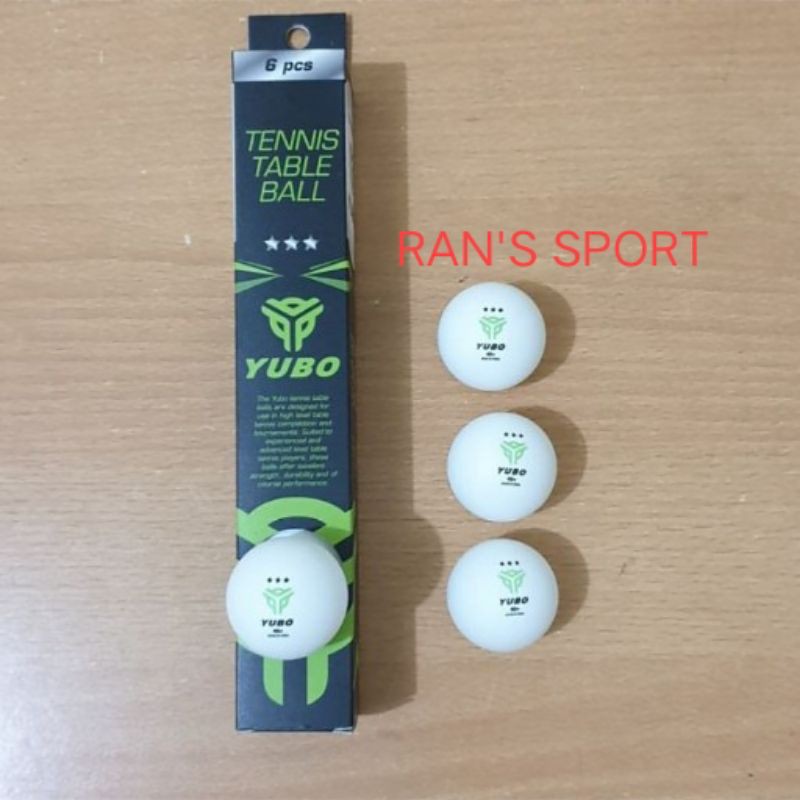 Jual Bola Pingpong Yubo 40+ 3 Star/ Bintang 3 Original | Shopee Indonesia