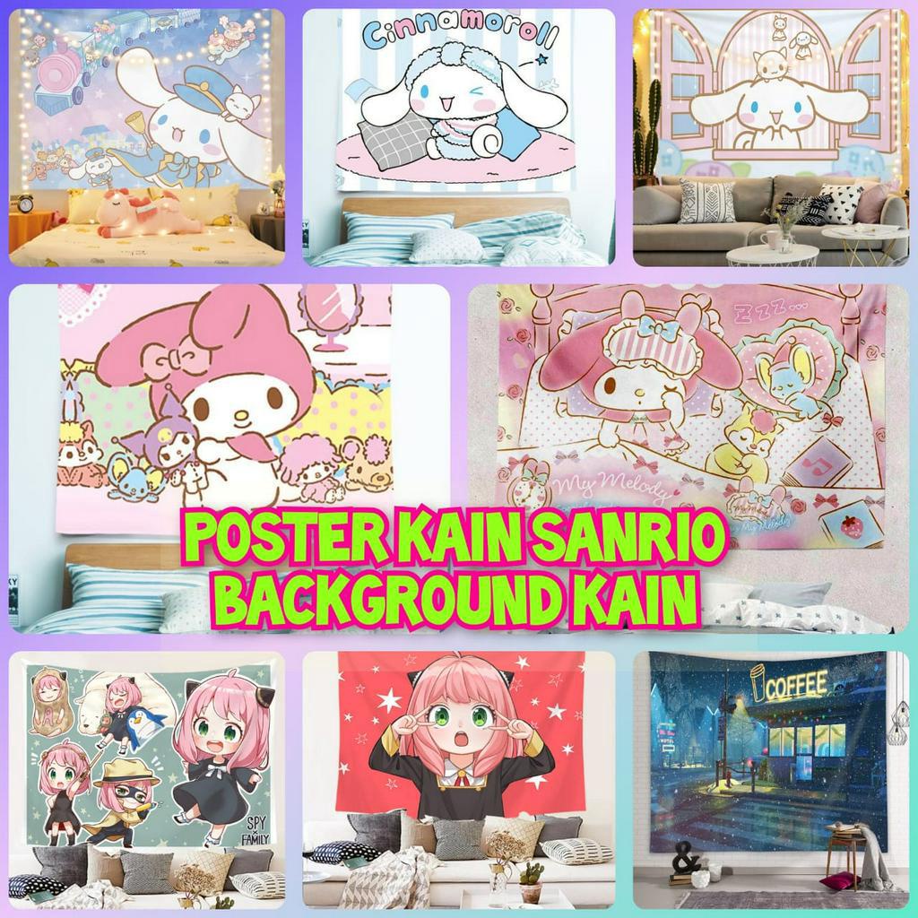 Jual GM - BACKGROUND SANRIO | POSTER KAIN PETA MAP | POSTER KAIN ...