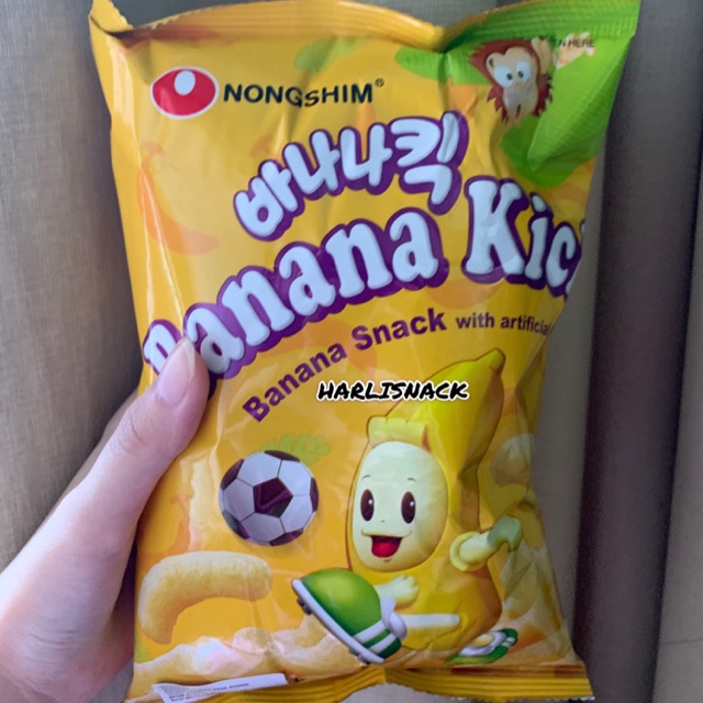 Jual Nongshim BANANA SNACK KICK - KOREAN SNACK - MAKANAN RINGAN KOREA ...