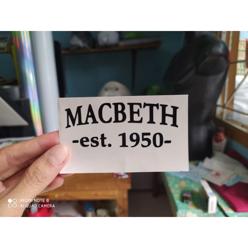 Jual stiker macbeth custom distro racing motor | Shopee Indonesia