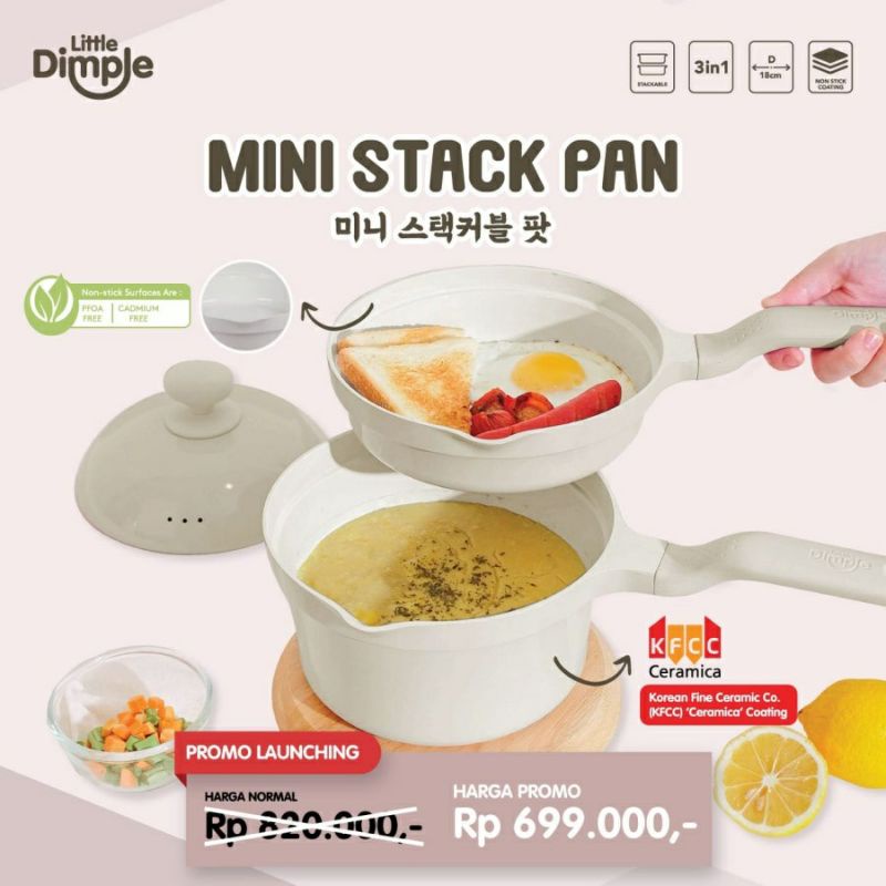 Jual Little Dimple Mini Stack Pan | Shopee Indonesia